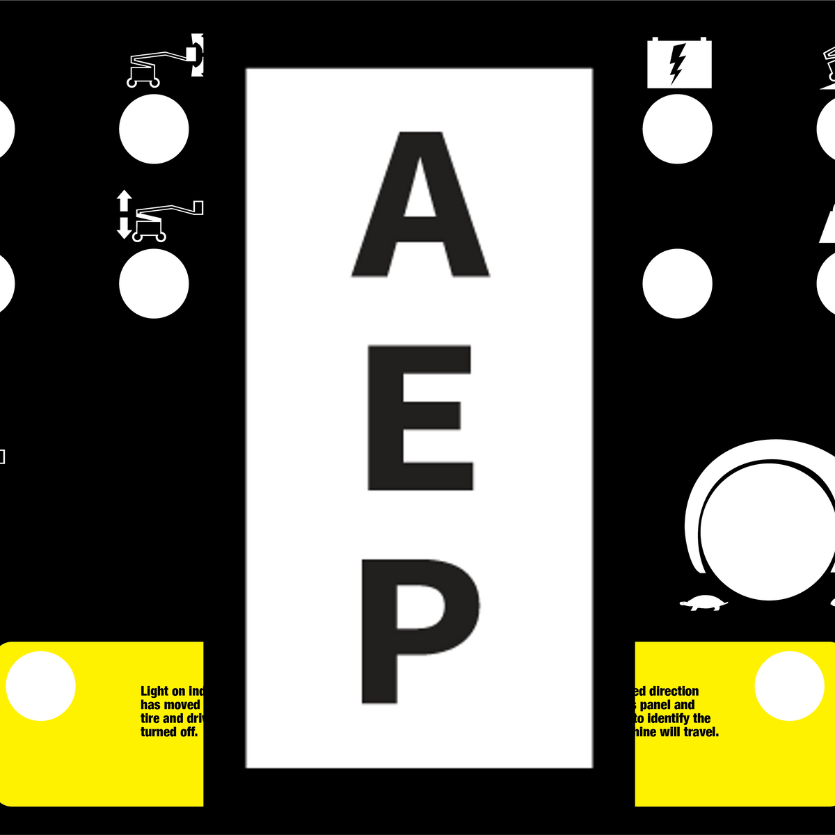 Genie 114133 Platform Control Panel | Aerial Lift Decals