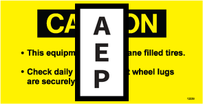 Genie 12338 Urethane Fill.Tires-Boom | Aerial Lift Decals