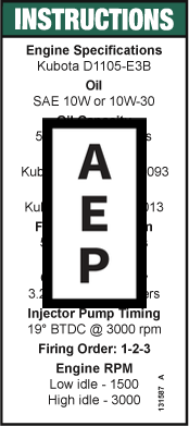 Genie 131587 Notice-Kub-D1105-T4 | Aerial Lift Decals