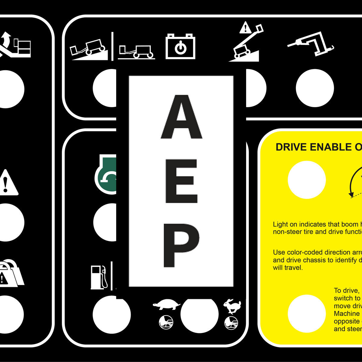 Genie 133075 Platform Control Panel | Aerial Lift Decals