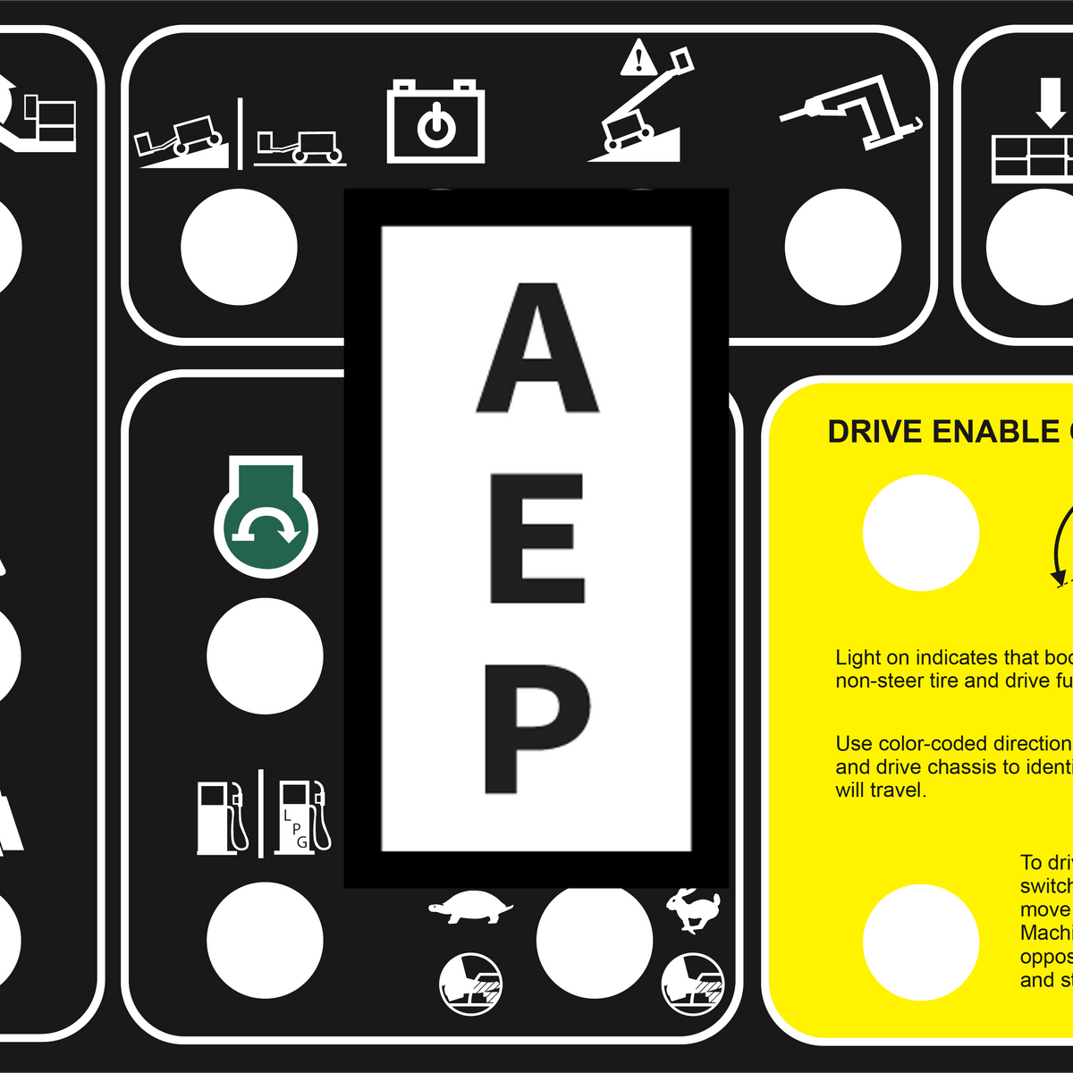 Genie 147575 Plat Cntl Pnl 60X 80X | Aerial Lift Decals
