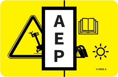 Genie 219956 Safety Label Platform Overload | Aerial Lift Decals