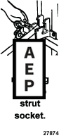 Genie 27874 Safety Label Insert Pin | Aerial Lift Decals