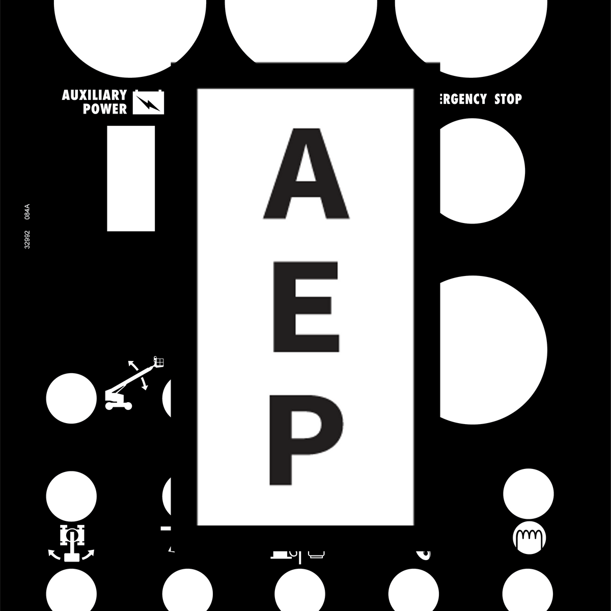 Genie 32992 Ground Control Panel | Aerial Lift Decals