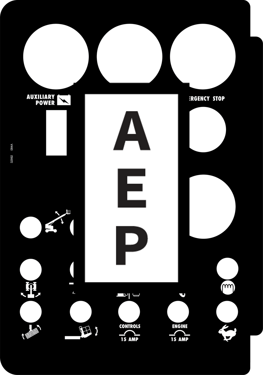 Genie 32992 Ground Control Panel | Aerial Lift Decals