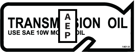 Genie 4-1401-8 Safety Label Transmission Oil | Aerial Lift Decals