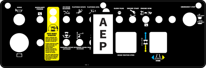 Genie 72443 Platform Control Panel | Aerial Lift Decals