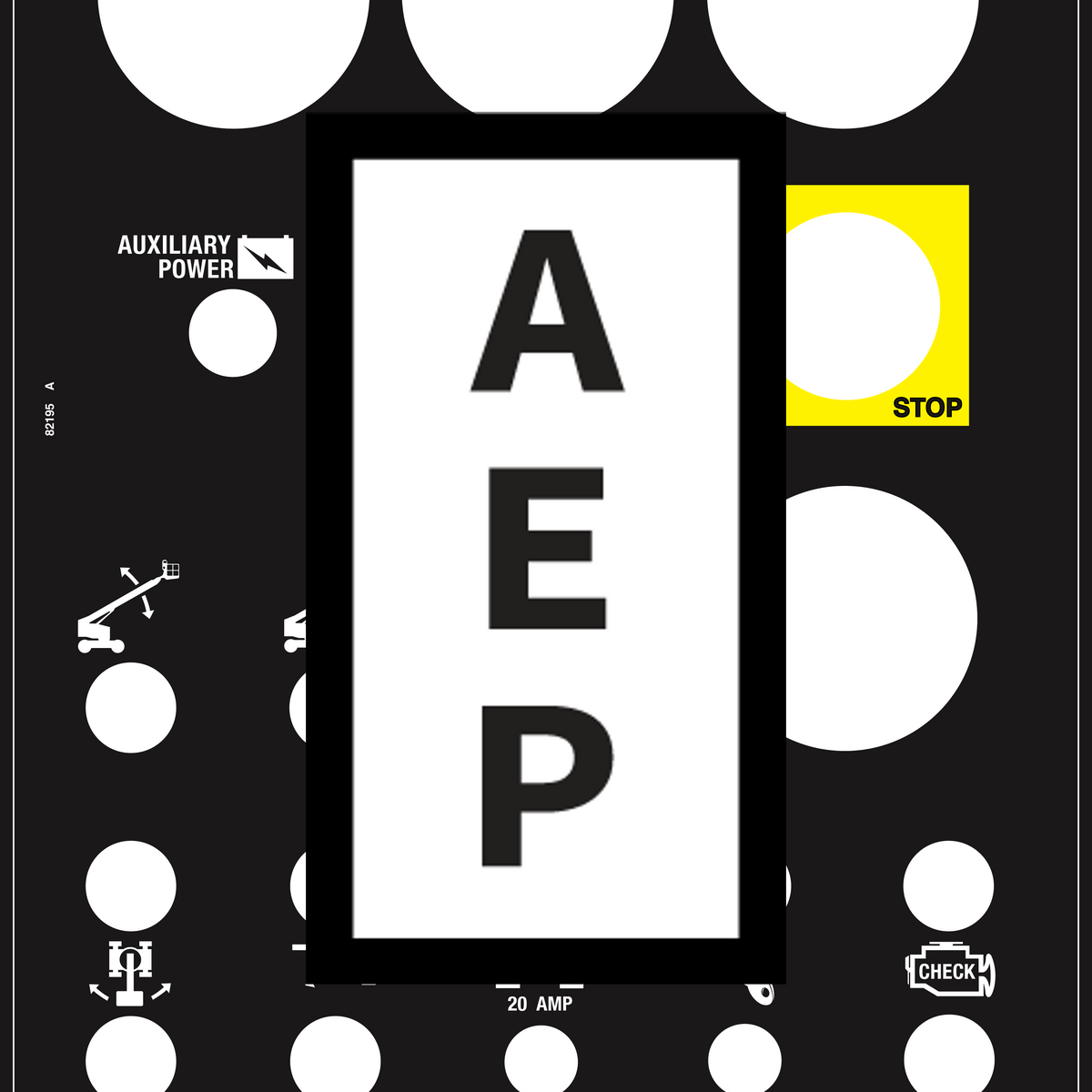 Genie 82195 Ground Control Panel | Aerial Lift Decals