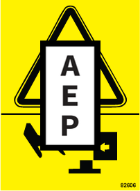 Genie 82606 Safety Label Warning-Shear Point | Aerial Lift Decals