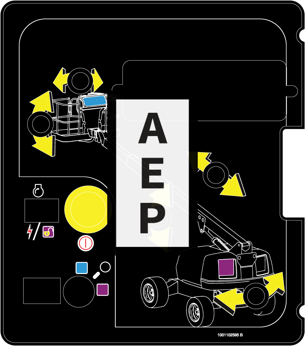 JLG 1001102595 Decal Mtb 400S | Aerial Safety Labels