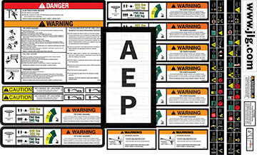 JLG 1001108723 Decal Kit Platf 860Sj | Aerial Safety Labels