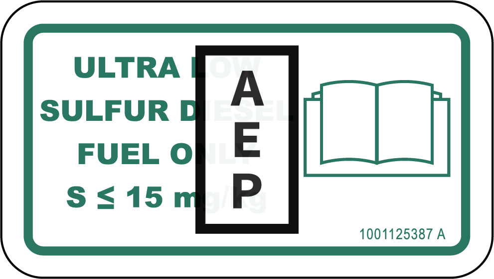 JLG 1001125387 Decal Ultra Low Sulfur Diesel | Aerial Safety Labels