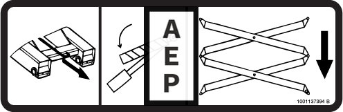 JLG 1001137394 Decal Cylinder Prop | Aerial Safety Labels