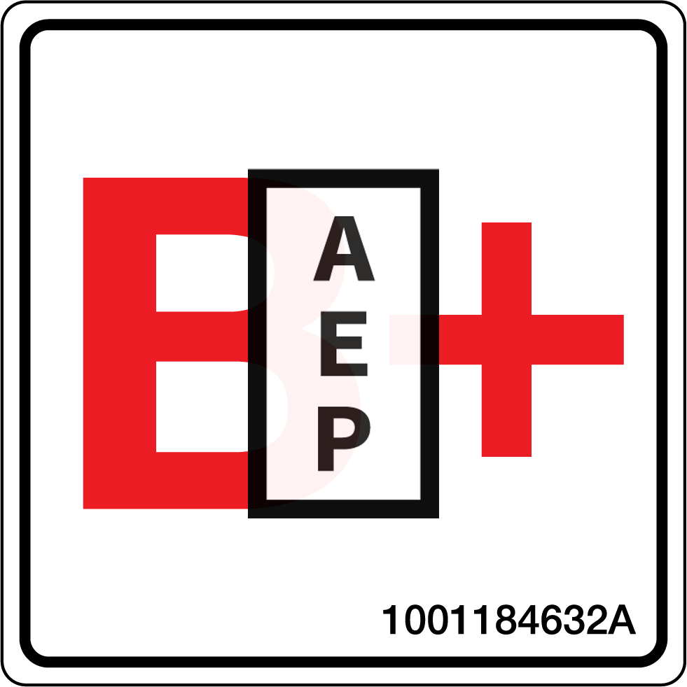 JLG 1001184632 Decal Battery Positive | Aerial Safety Labels