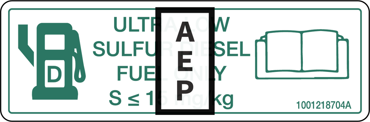 JLG 1001218704 Decal Ultra Low Sulfur Diesel | Aerial Safety Labels