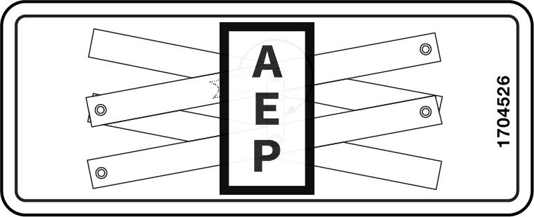 JLG 1704526 Decal Safety Prop | Aerial Safety Labels