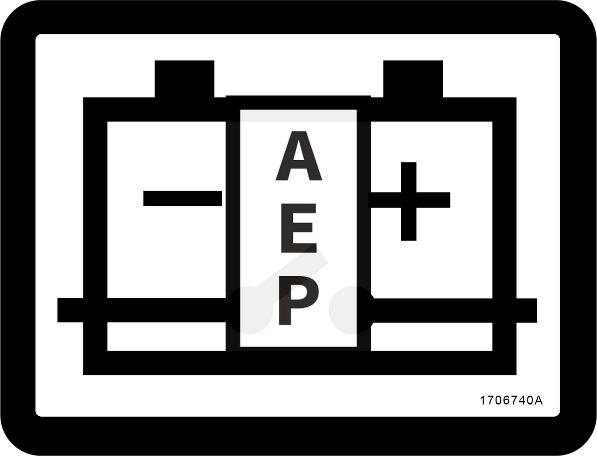 JLG 1706740 Decal Battery Disconnect | Aerial Safety Labels