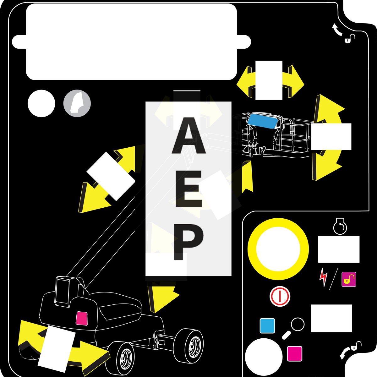 JLG 1706911 Decal Mtb | Aerial Safety Labels