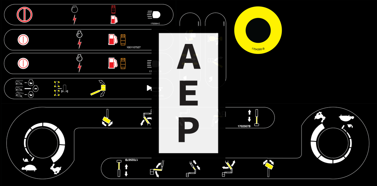 JLG 2910872 Decal Kit Platform Console Decal | Aerial Safety Labels