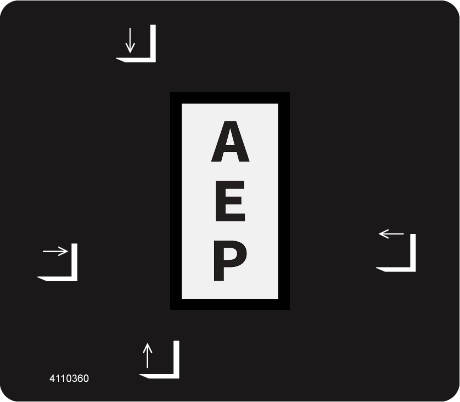 JLG 4110360 Decal Rear Joystick Overlay 64 | Aerial Safety Labels