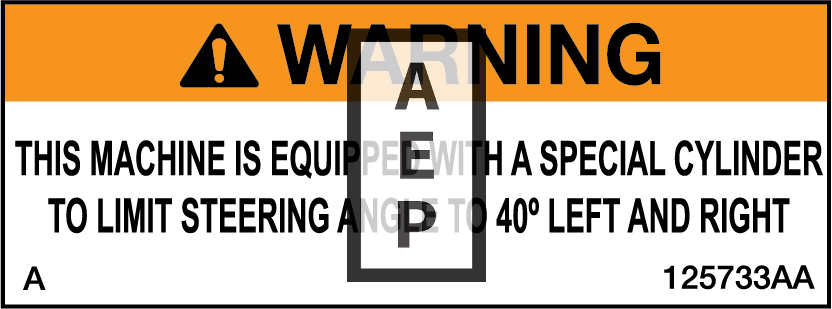 Skyjack 125733 Decal Warning Special Cylinder | Aerial Safety Labels