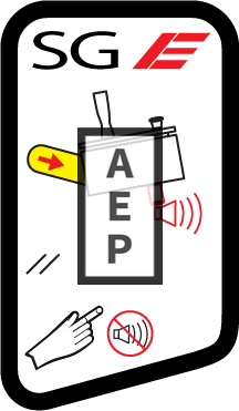 Skyjack 166113 Decal Secondary Guarding | Aerial Safety Labels