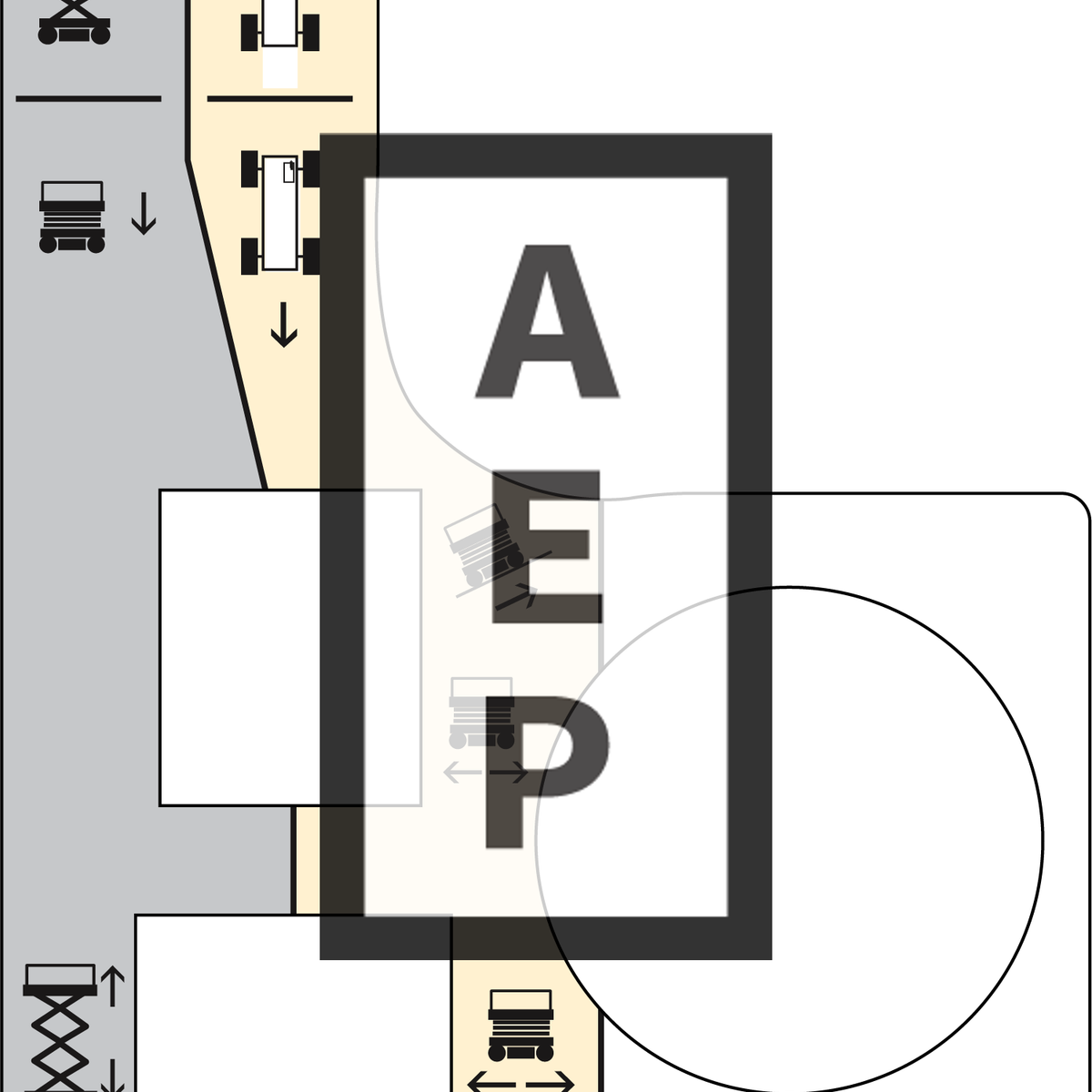 Skyjack 172114 Decal Ctrl Box Pictorial | Aerial Safety Labels