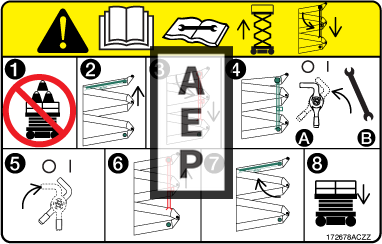 Skyjack 172678 Decal Maintenance Bar Proce | Aerial Safety Labels