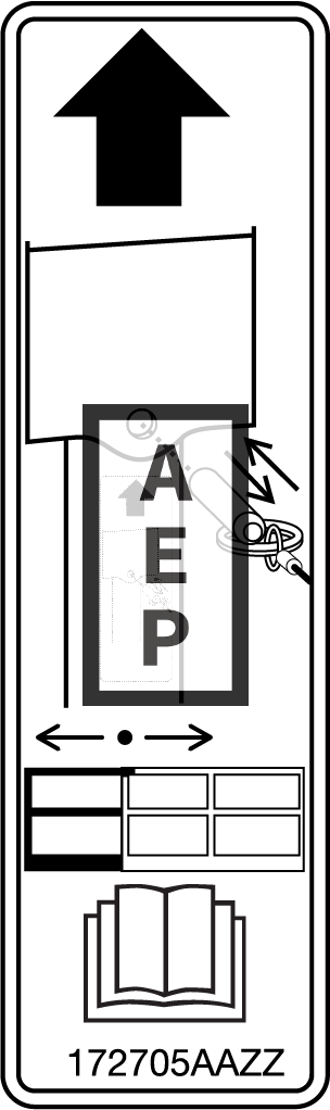 Skyjack 172705 Decal Platform Extension Pi | Aerial Safety Labels