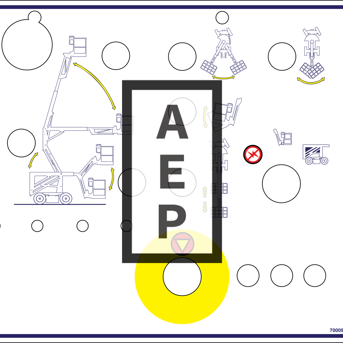 Skyjack 700094 Decal Base Control Elc Panel | Aerial Safety Labels