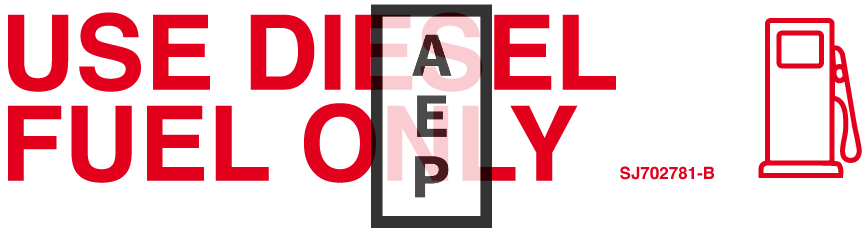 Skyjack 702781 Decal Use Deisel Only | Aerial Safety Labels