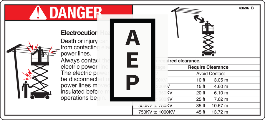 Decals & Labels for Genie Aerial Lifts | Aerial Replacement Parts