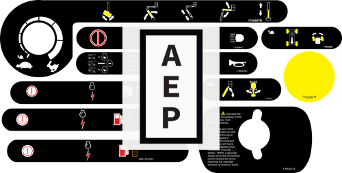 JLG Control Box Decal Kit 1001119562 | Aerial Equipment Parts