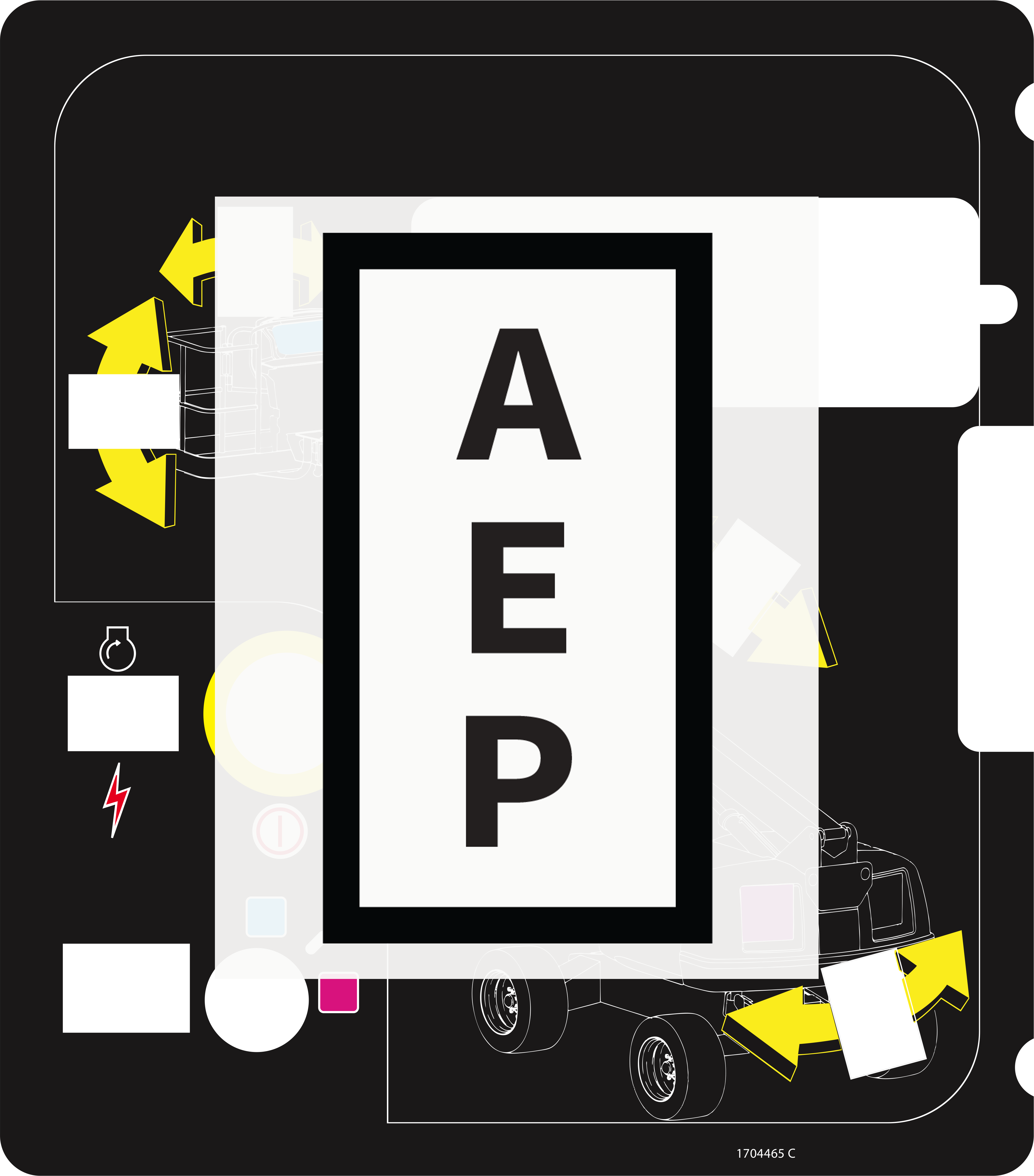 JLG Decal, Mtb 400S 1704465 | Aerial Equipment Parts