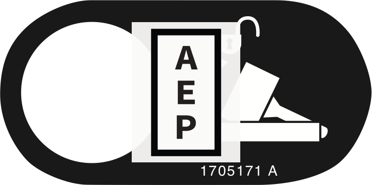 JLG Decal, Jib Stow 1705171 | Aerial Equipment Parts