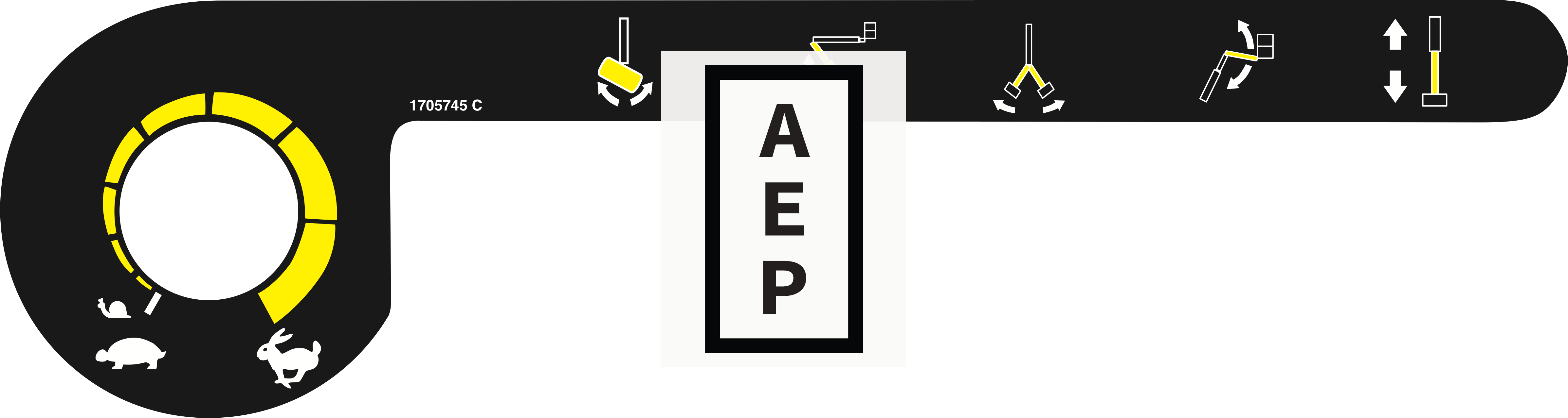 JLG Decal, Function Speed 1705745 | Aerial Equipment Parts