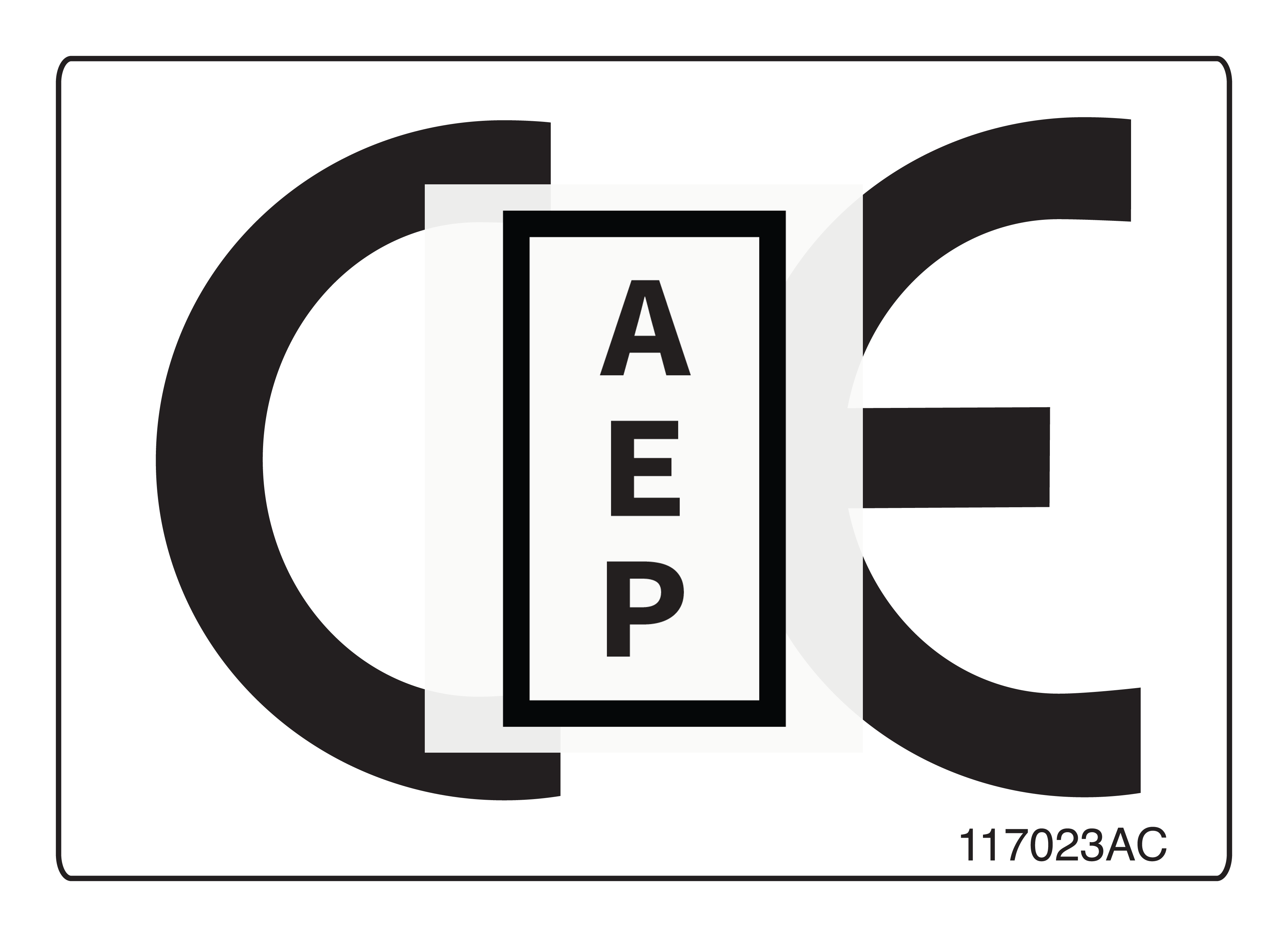 Skyjack Decal, CE Approval 117023 | Aerial Equipment Parts