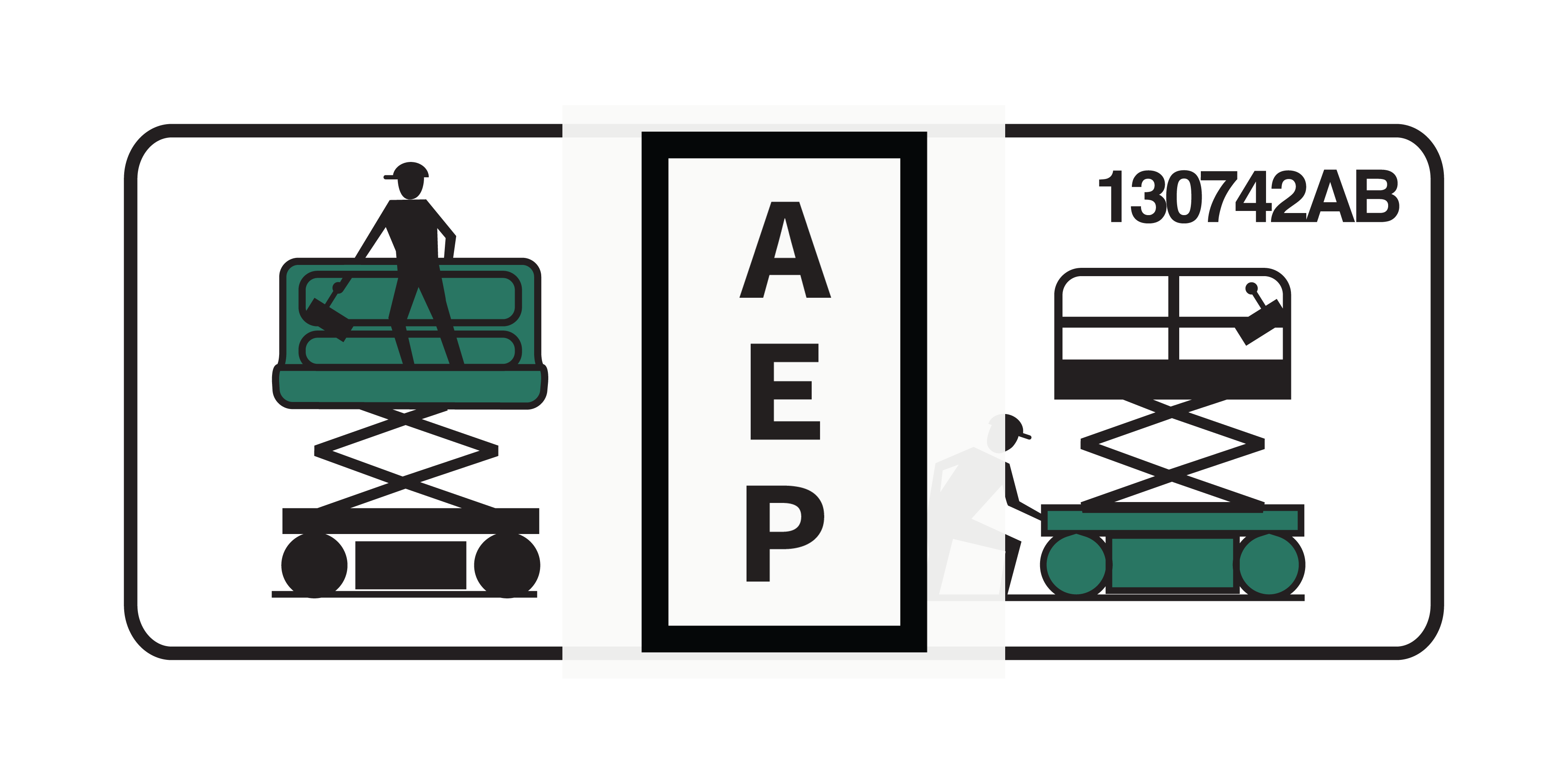 Skyjack Lift 130742 Safety Label Decal | Aerial Equipment Parts