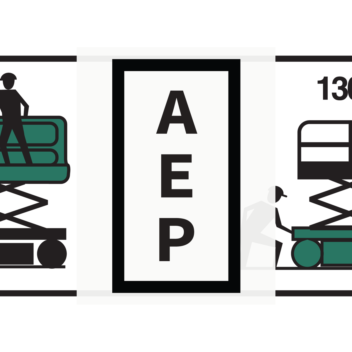 Skyjack Lift 130742 Safety Label Decal | Aerial Equipment Parts