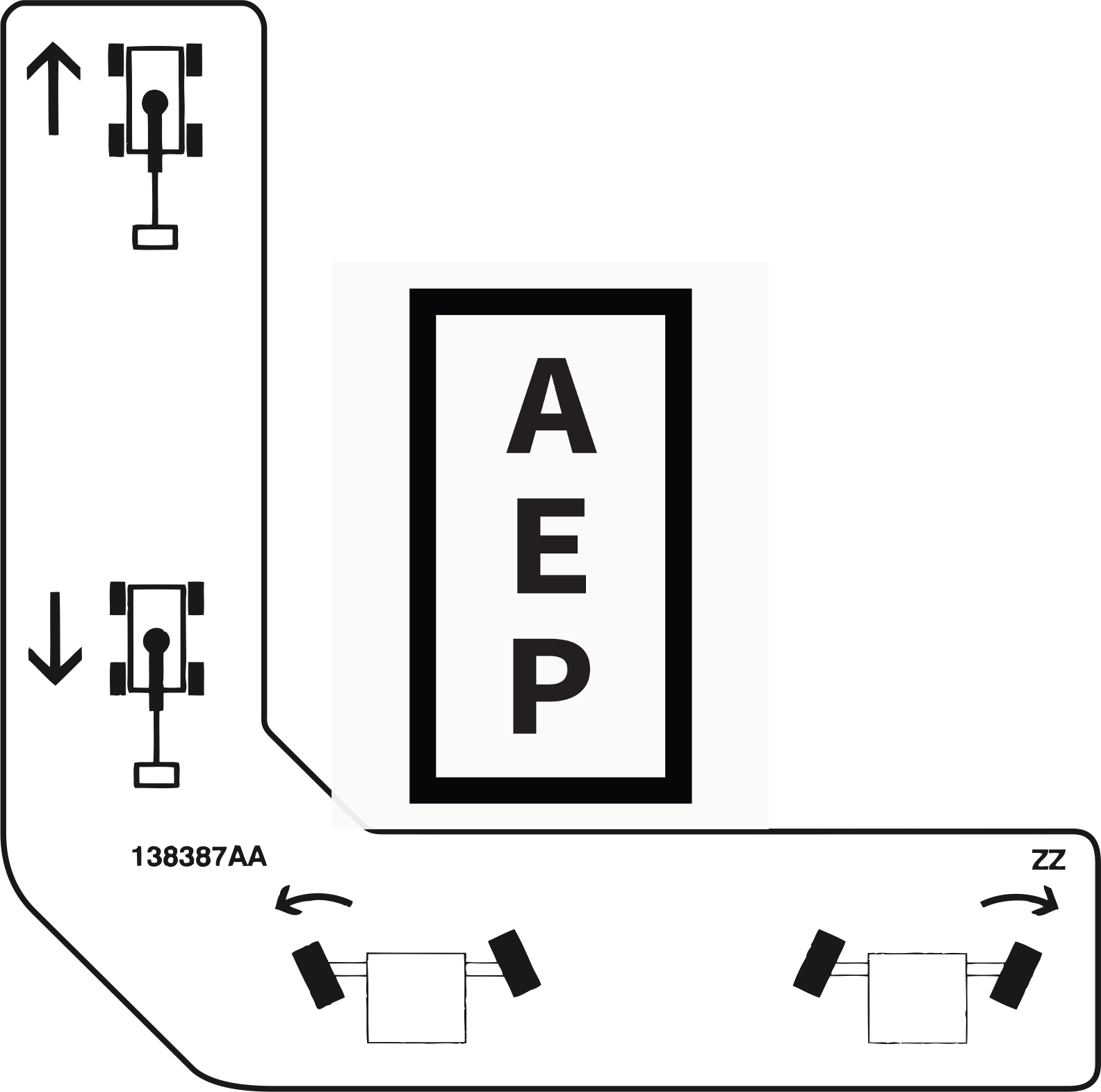 Skyjack Lift 138387 Safety Label Decal | Aerial Equipment Parts