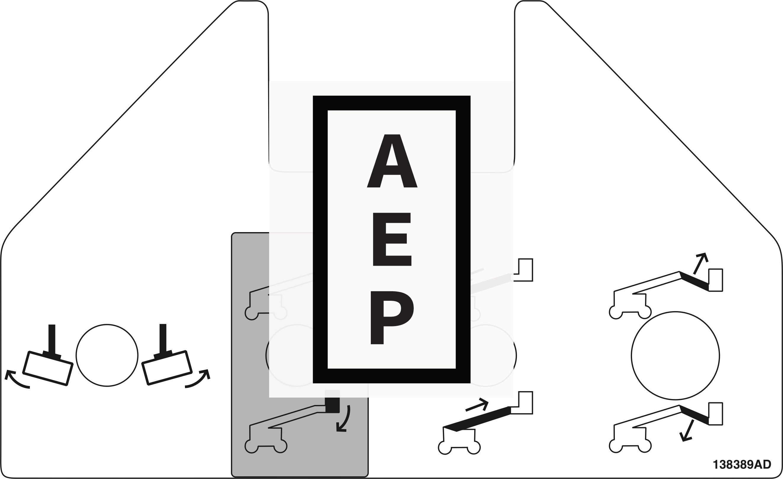 Skyjack Lift 138389 Safety Decal Labels | Aerial Equipment Parts