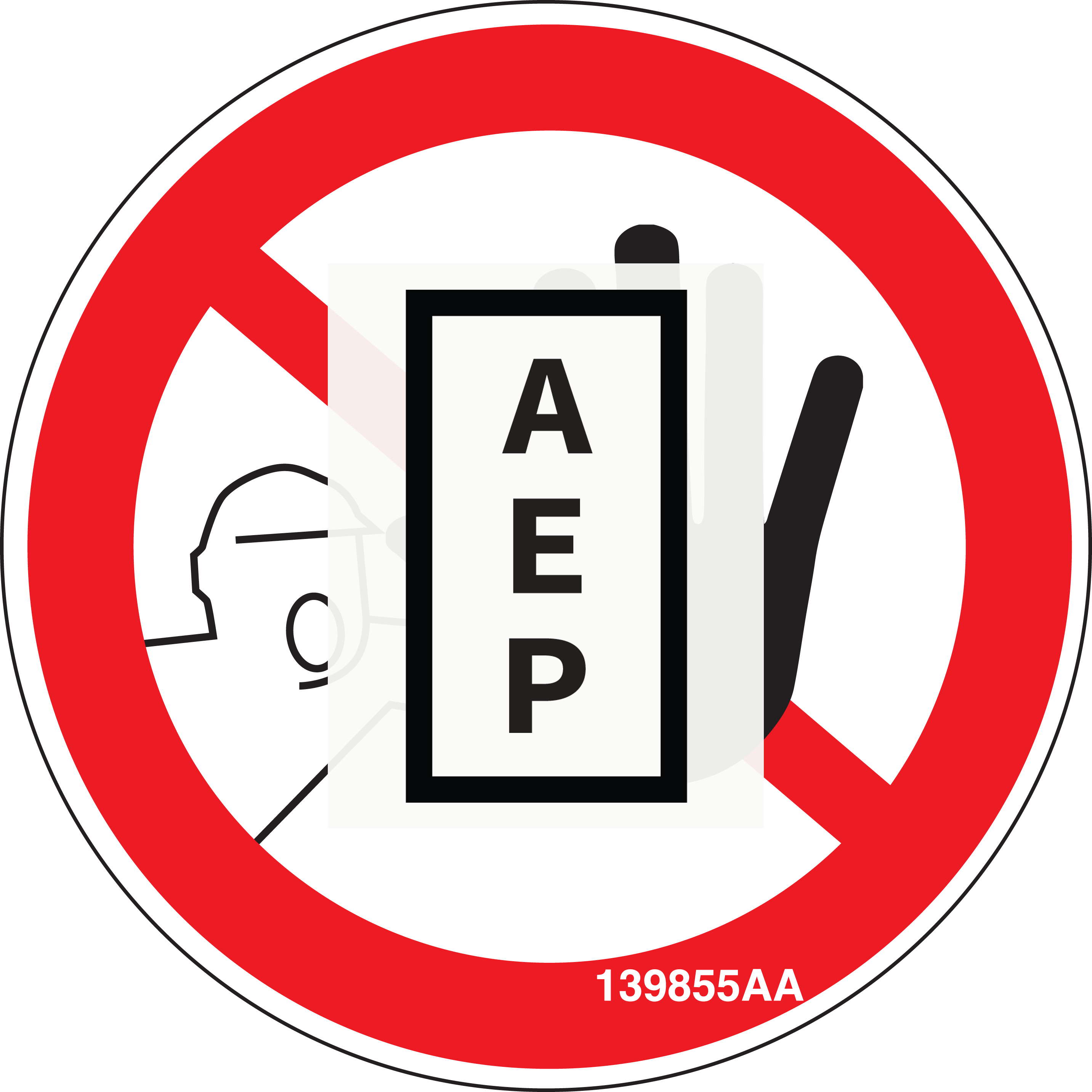 Skyjack 139855 Label Keep Clear Sticker | Aerial Equipment Parts