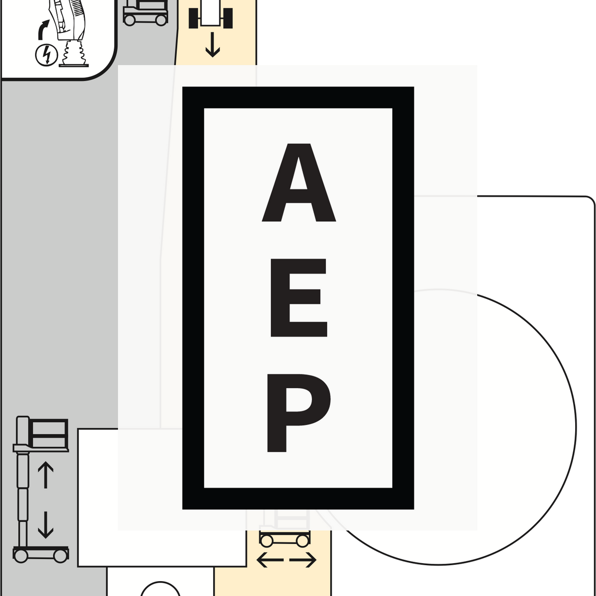Skyjack Lift 156318 Control Box Decal | Aerial Equipment Parts