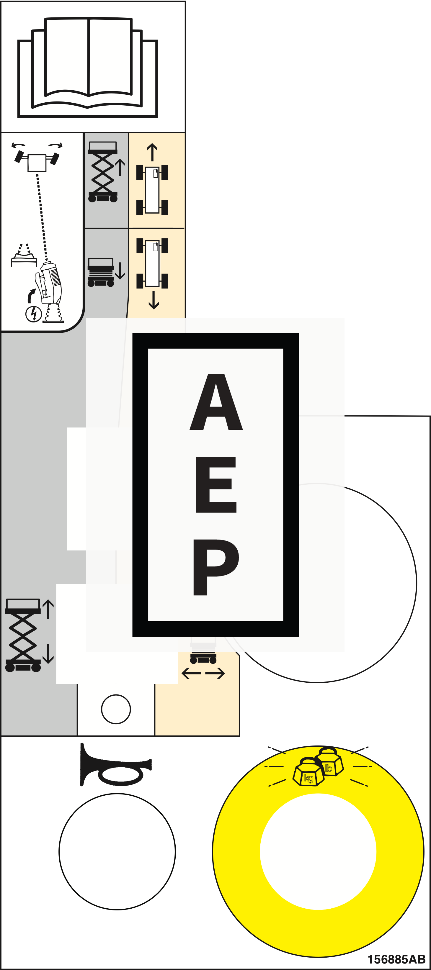 Lift Safety Labels | Aerial Equipment Parts