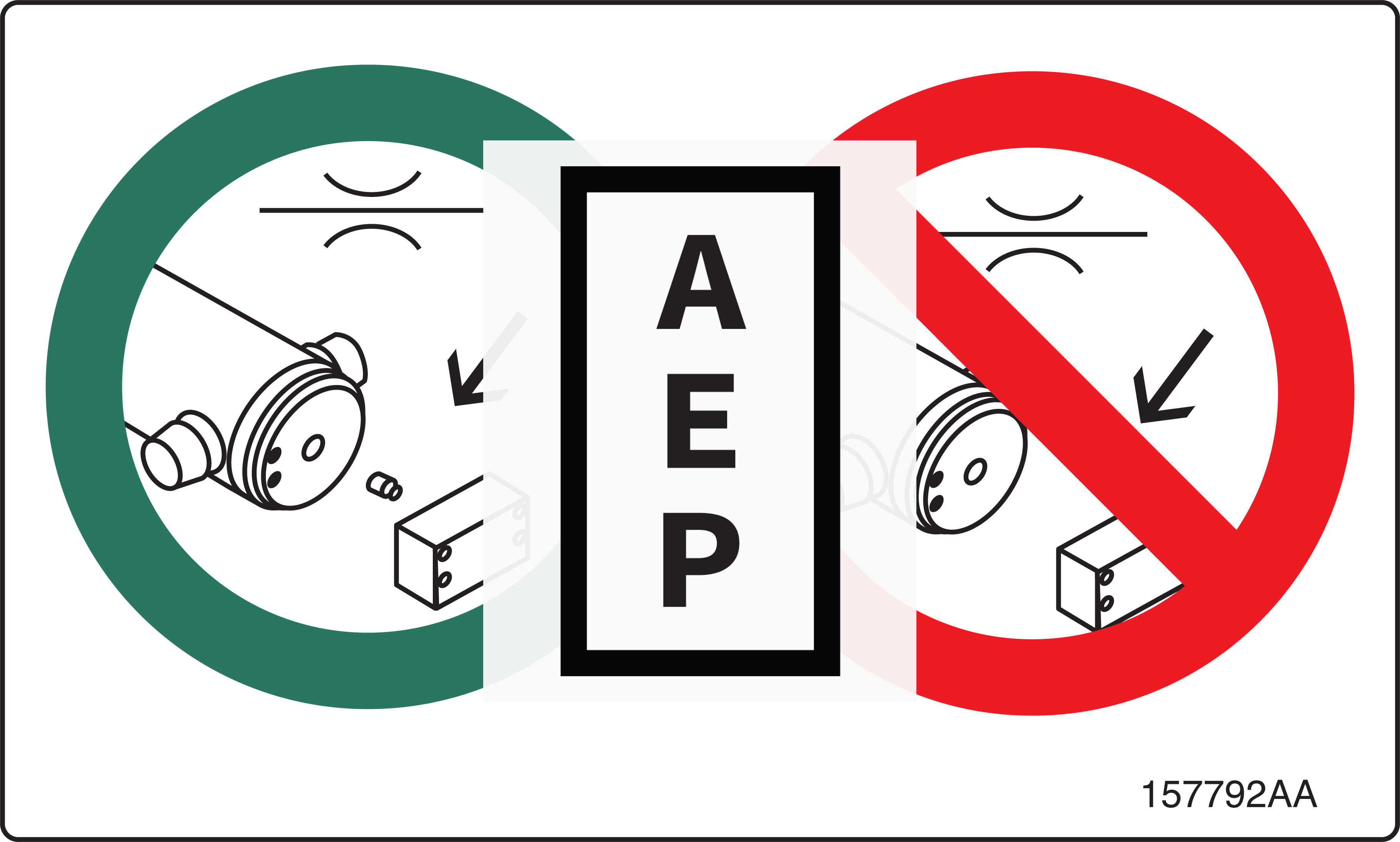 Skyjack Lift 157792 Safety Warning Decal | Aerial Equipment Parts