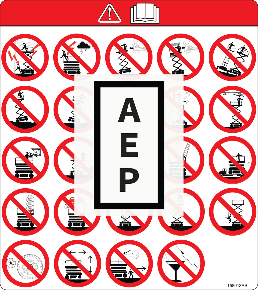 Decals & Labels for Skyjack Lifts | Aerial Replacement Parts